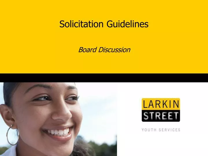 PPT - Solicitation Guidelines PowerPoint Presentation, free download ...