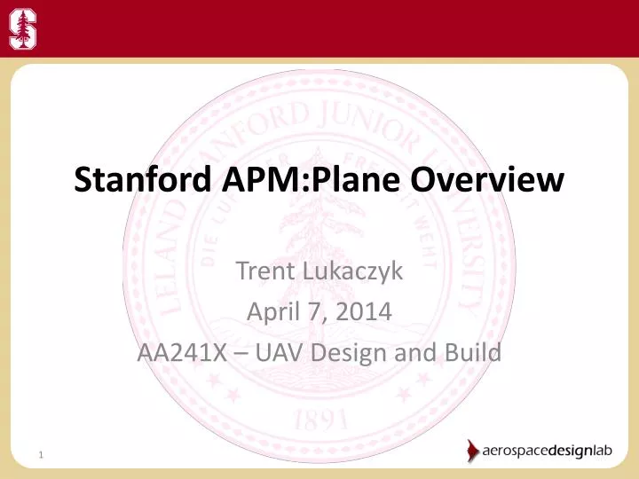 PPT - Stanford APM:Plane Overview PowerPoint Presentation, free ...