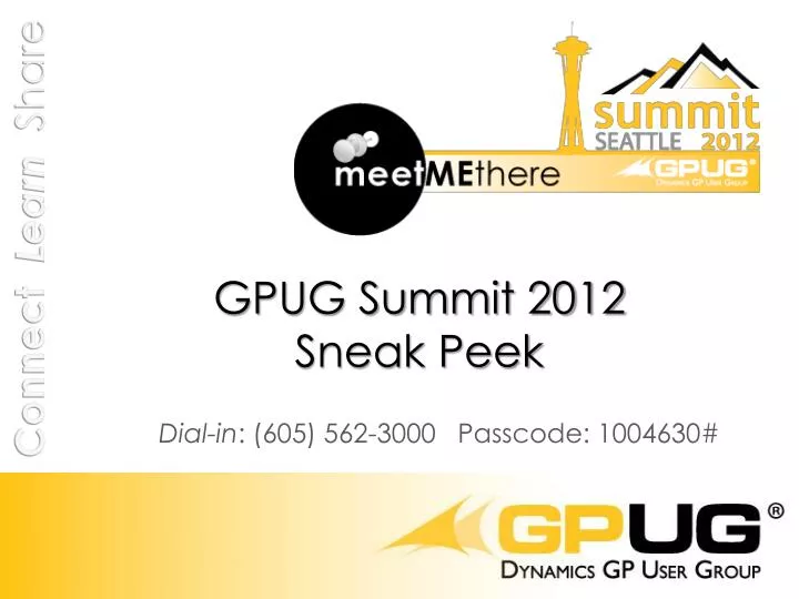 PPT - GPUG Summit 2012 Sneak Peek PowerPoint Presentation, free ...