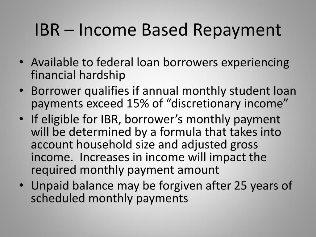 PPT - Federal Student Loan Repayment Strategies PowerPoint Presentation ...