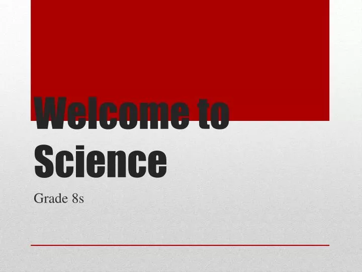 PPT - Welcome to Science PowerPoint Presentation, free download - ID ...
