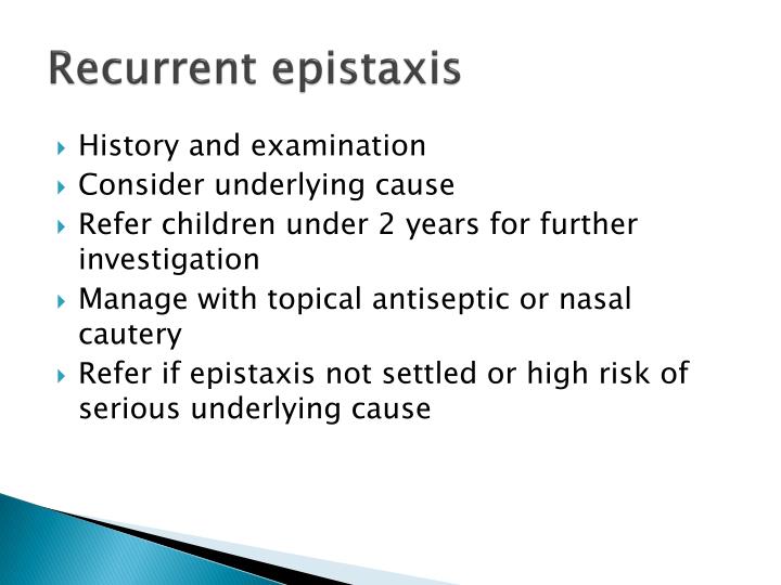 PPT - Epistaxis PowerPoint Presentation - ID:2362962