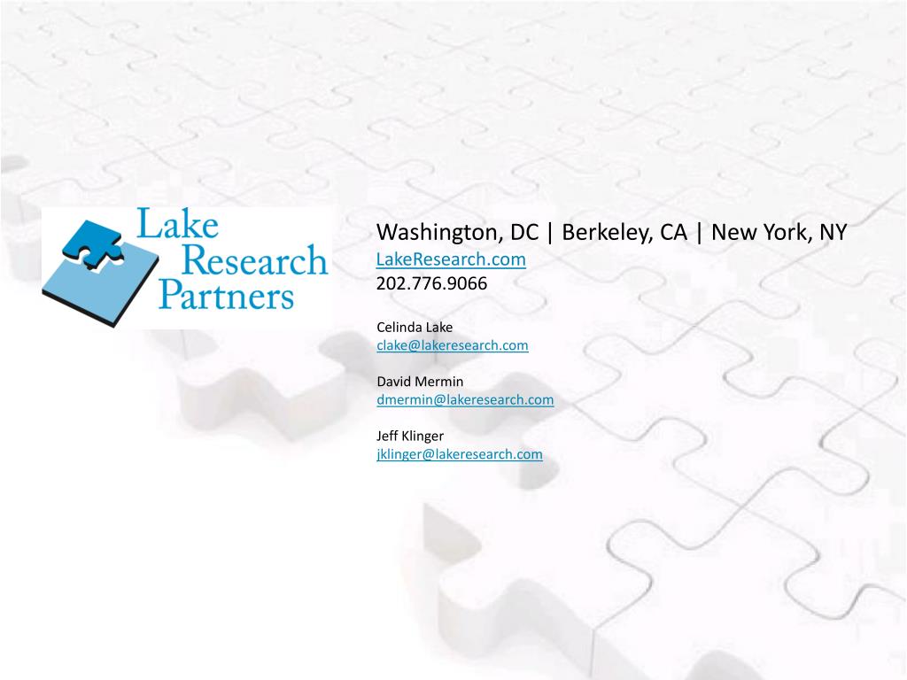 PPT - Celinda Lake, David Mermin, and Jeff Klinger Washington, DC ...