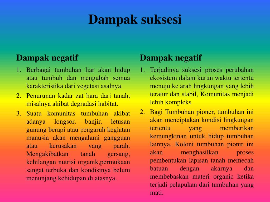PPT - SUKSESI ( Definisi, Pendekatan Kajian, Konsep Klimaks ...