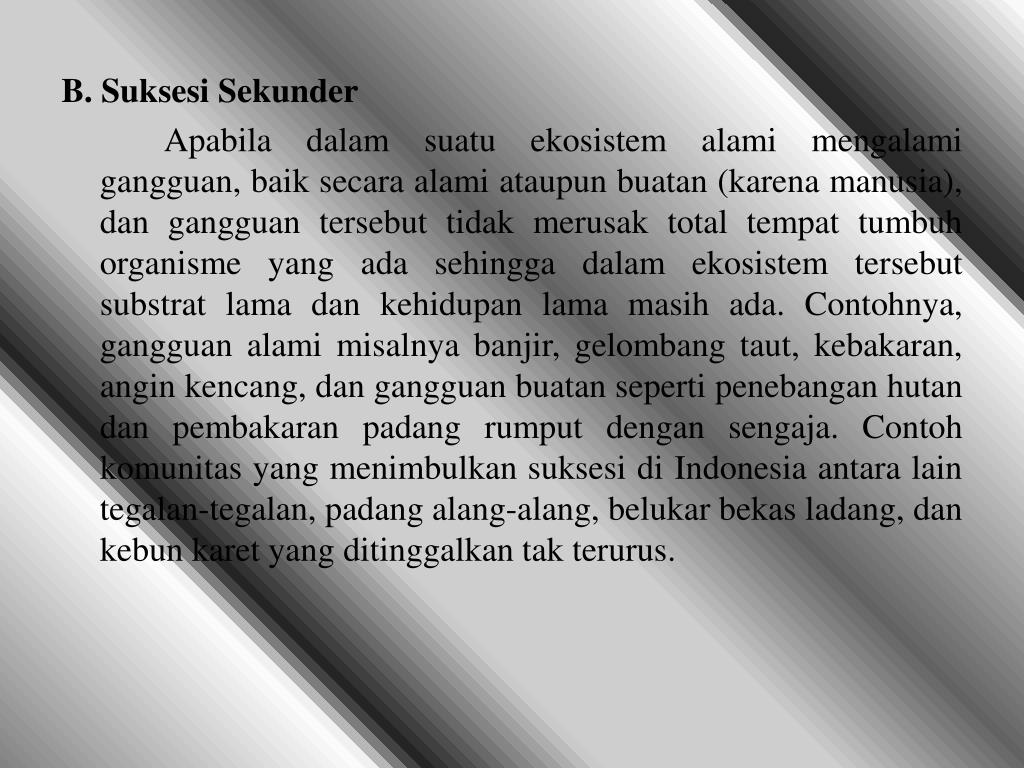 PPT - SUKSESI ( Definisi, Pendekatan Kajian, Konsep Klimaks ...