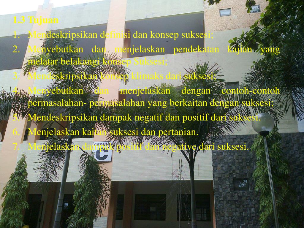 PPT - SUKSESI ( Definisi, Pendekatan Kajian, Konsep Klimaks ...