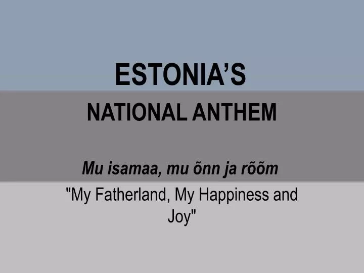 PPT - NATIONAL ANTHEM PowerPoint Presentation, free download - ID:2363906