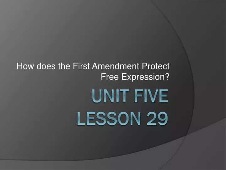 PPT - Unit Five Lesson 29 PowerPoint Presentation, free download - ID ...