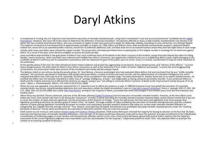 PPT - Daryl Atkins PowerPoint Presentation, free download - ID:2364355