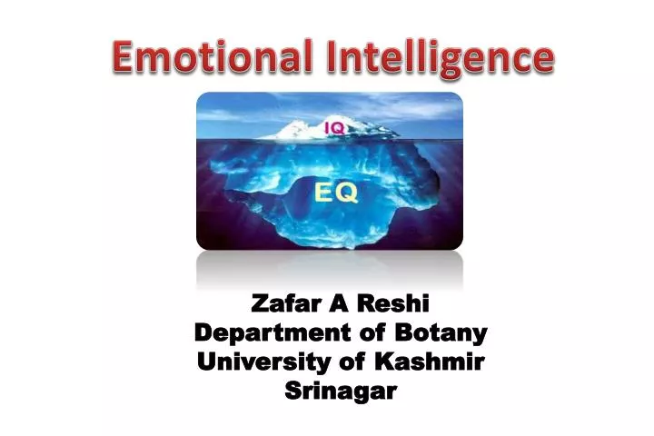 PPT - Emotional Intelligence PowerPoint Presentation, free download ...