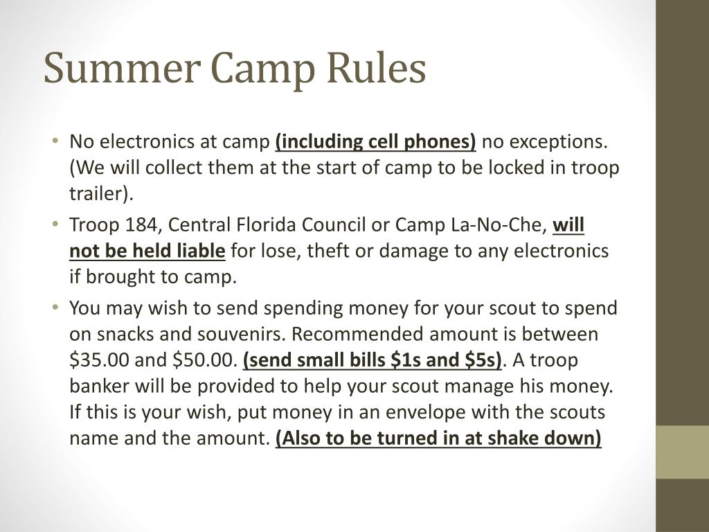 PPT - SUMMER CAMP 2014 Parent Information Meeting PowerPoint ...