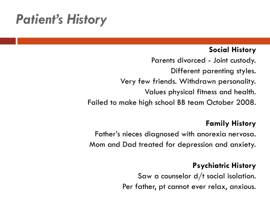 PPT - Case Study: Anorexia Nervosa in the Adolescent Male Patient ...