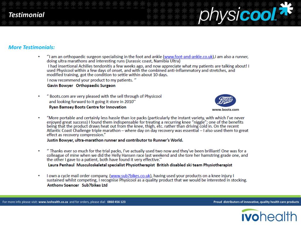 PPT - Proud distributors of innovative, quality health care products ...