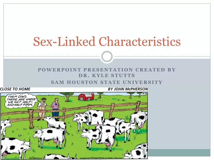 Ppt Sex Linked Characteristics Powerpoint Presentation Free Download 9466