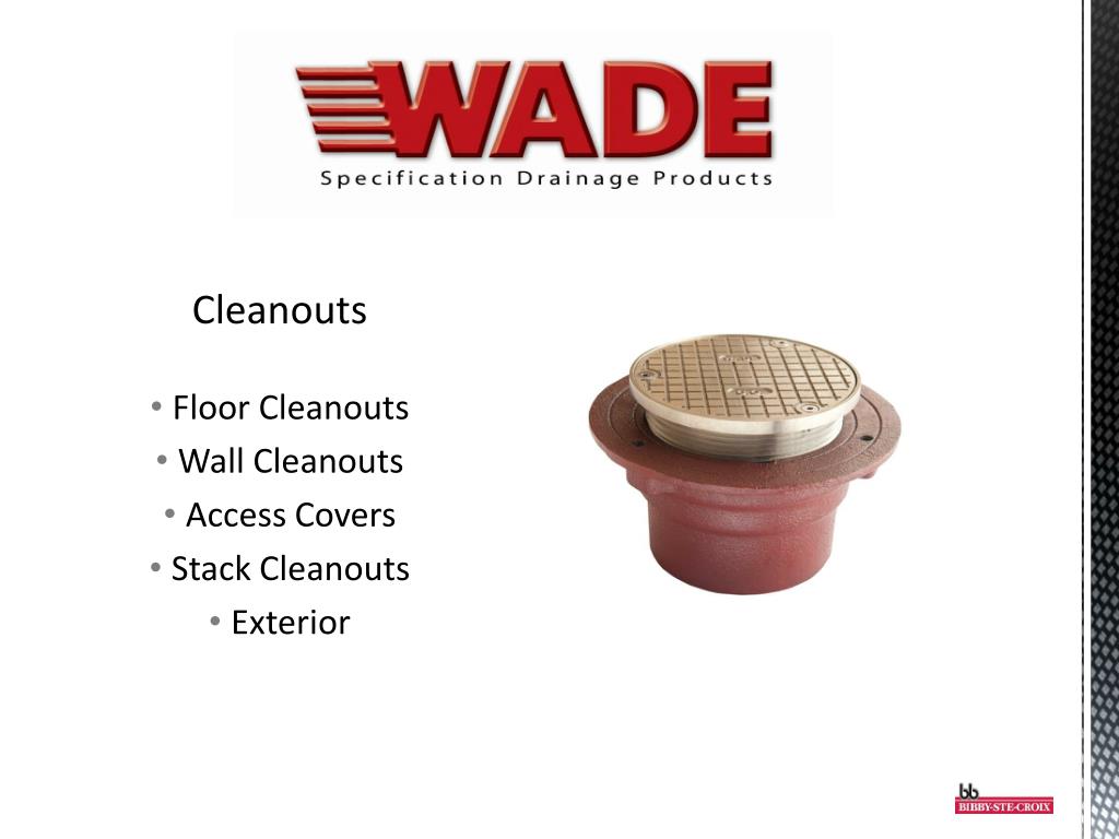 PPT - WADE is a Division of Bibby-Ste-Croix Complete Line of Commercial ...
