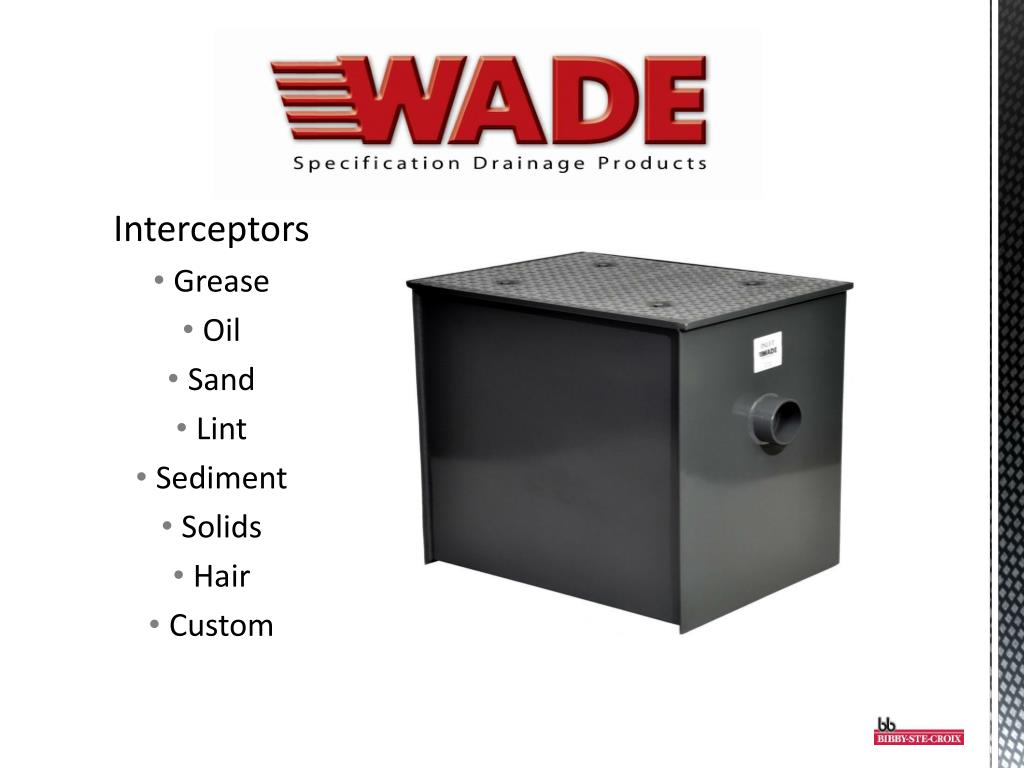 PPT - WADE is a Division of Bibby-Ste-Croix Complete Line of Commercial ...