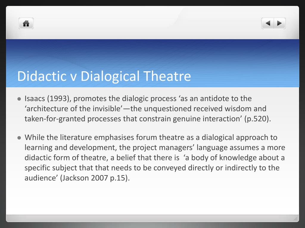 PPT - CAN THEATRE PROVIDE MORE DEMOCRATIC APPROACHES TO LEARNING? Jan ...