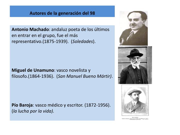 Ppt El Modernismo Y La Generación Del 98 Powerpoint Presentation Id