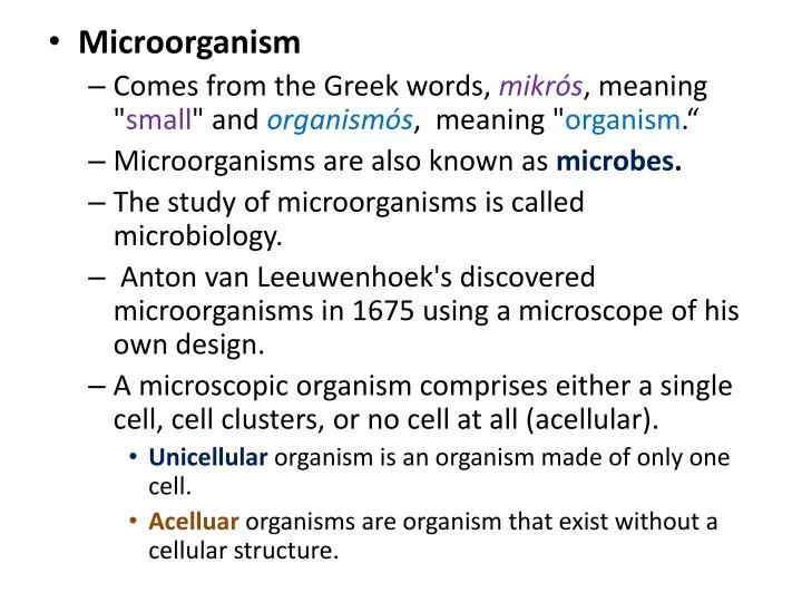 PPT - Microorganism PowerPoint Presentation, free download - ID:2369483
