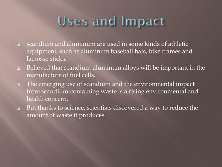 PPT - SCANDIUM PowerPoint Presentation - ID:2369599