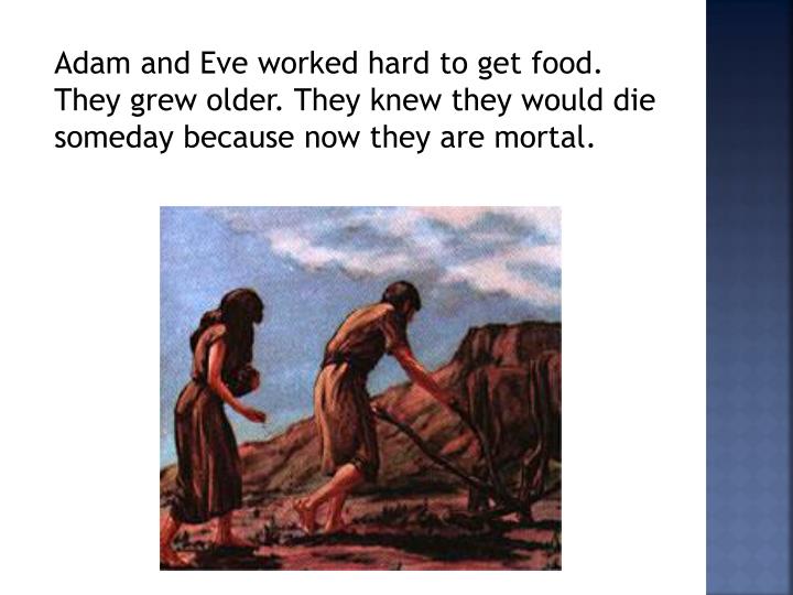 PPT - Adam and Eve and their family offered sacrifices PowerPoint ...