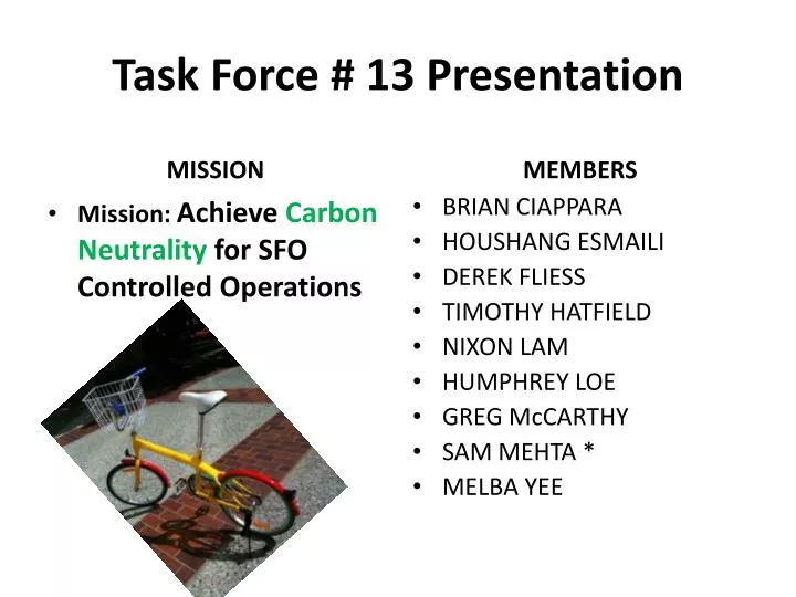 PPT - Task Force # 13 Presentation PowerPoint Presentation, free ...