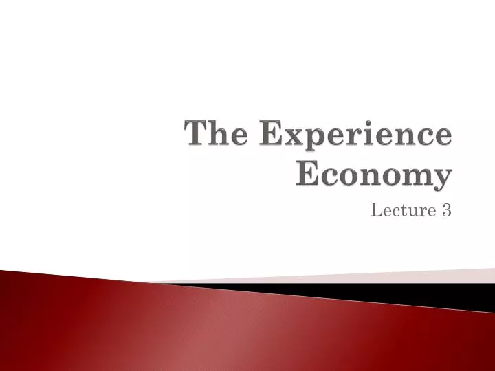 PPT - The Experience Economy PowerPoint Presentation, free download ...