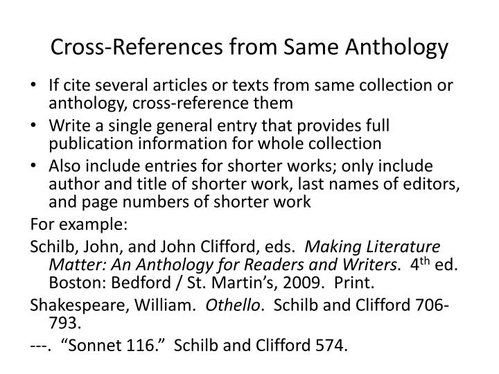 PPT - MLA Style: In-Text Citation and Works Cited Page PowerPoint ...