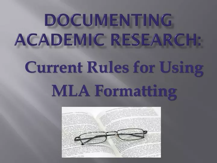 PPT - Documenting Academic Research: PowerPoint Presentation, free ...
