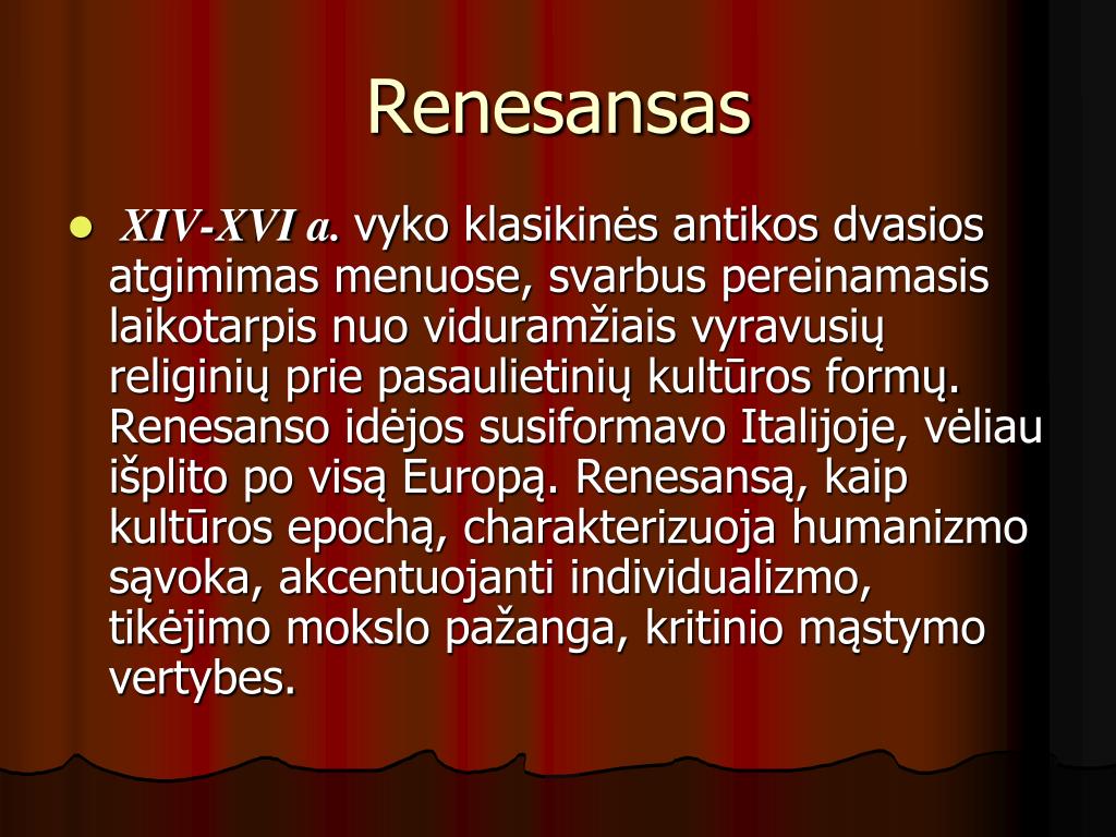 PPT - Renesanso teatras Europoje PowerPoint Presentation, free download ...