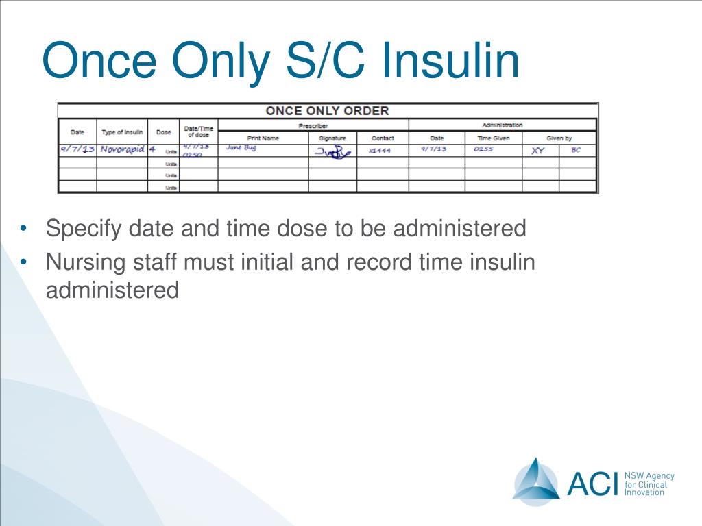 PPT - Adult Standardised Subcutaneous Insulin Prescribing Chart ...