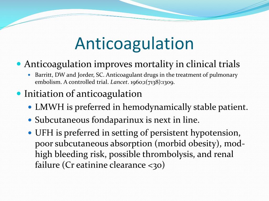 PPT - Treatment of Acute Pulmonary Embolism PowerPoint Presentation ...