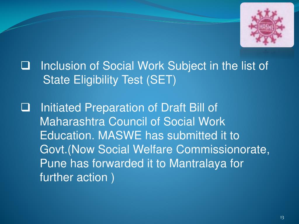PPT - MAHARASHTRA ASSOCIATION OF SOCIAL WORK EDUCATORS (MASWE ...