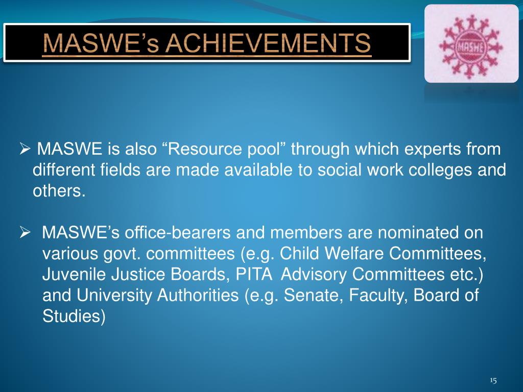 PPT - MAHARASHTRA ASSOCIATION OF SOCIAL WORK EDUCATORS (MASWE ...