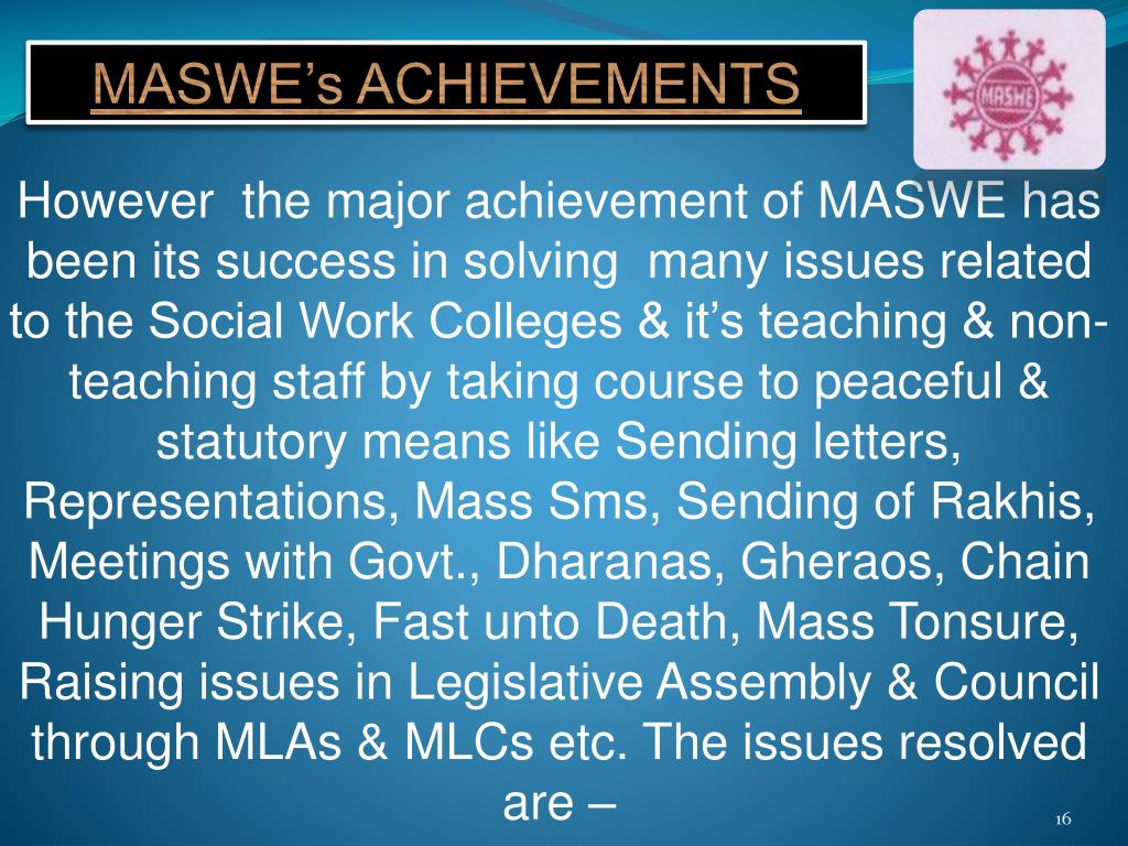 PPT - MAHARASHTRA ASSOCIATION OF SOCIAL WORK EDUCATORS (MASWE ...
