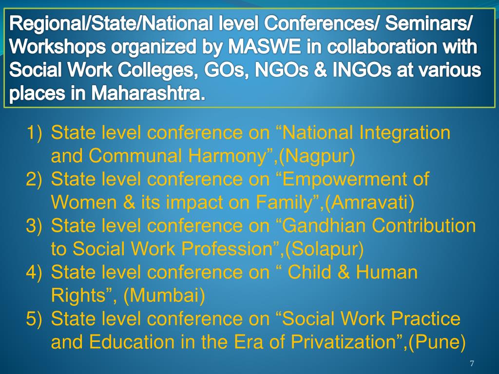 PPT - MAHARASHTRA ASSOCIATION OF SOCIAL WORK EDUCATORS (MASWE ...