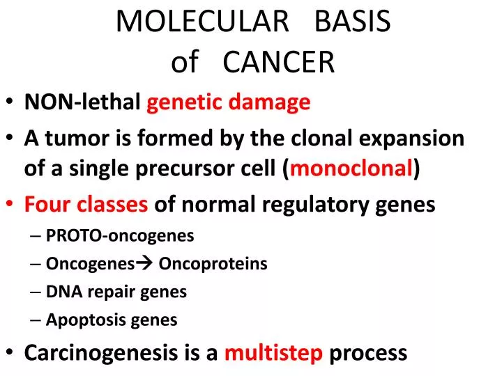 PPT - MOLECULAR BASIS of CANCER PowerPoint Presentation, free download ... PPT - MOLECULAR BASIS of CANCER PowerPoint Presentation, free download ...