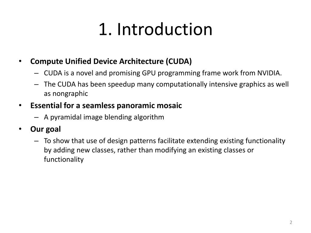 Ppt Object Oriented Framework For Cuda Based Image Processing Powerpoint Presentation Id2372902