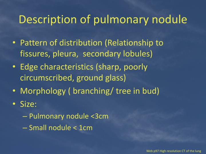 PPT - Lung Nodules PowerPoint Presentation - ID:2372940
