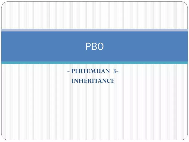 PPT - PBO PowerPoint Presentation, free download - ID:2372968