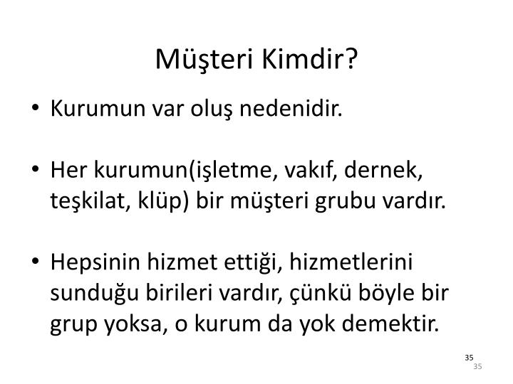 PPT - MÜŞTERİ İLİŞKİLERİ YÖNETİMİ PowerPoint Presentation - ID:2373069