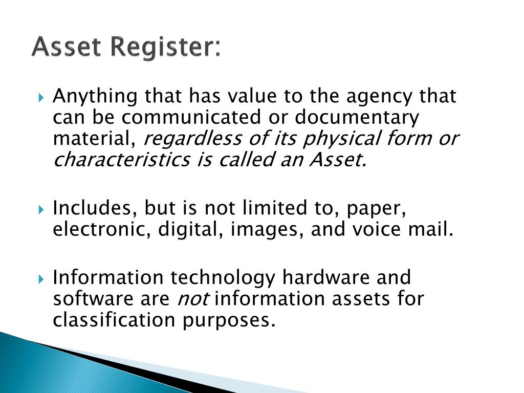 PPT - ASSET REGISTER FOR DATA PROTECTION USING FILE ENCRYPTION ...