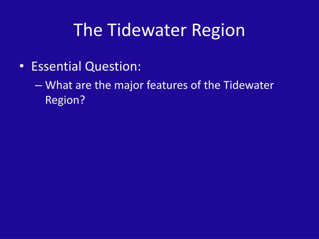 PPT - The Tidewater Region of North Carolina PowerPoint Presentation ...