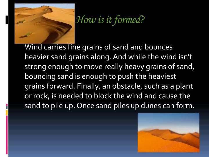 PPT - Sand dunes PowerPoint Presentation - ID:2374851