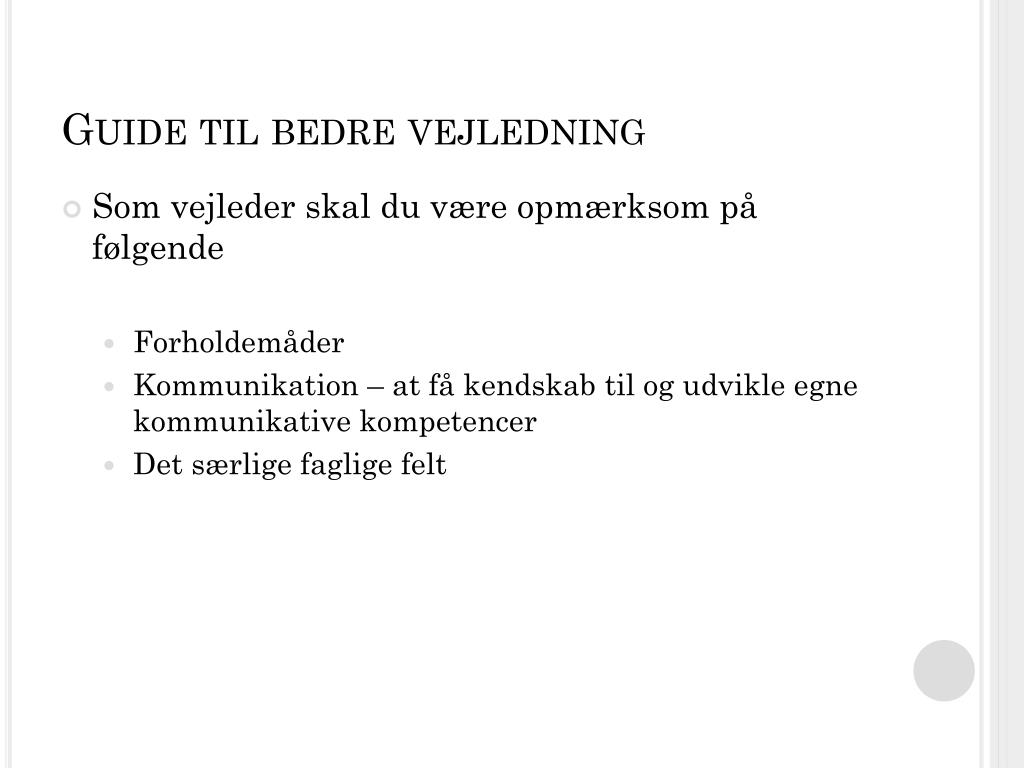 PPT - Analyse og vurdering af læremidler i et vejledningsperspektiv ...