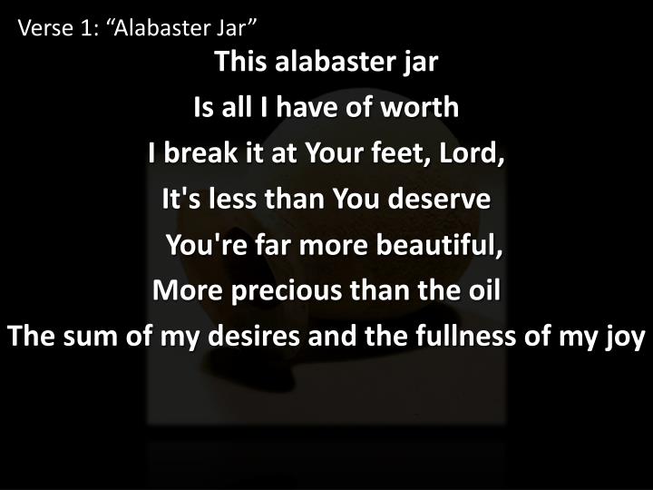 PPT - “Alabaster Jar” PowerPoint Presentation - ID:2375110