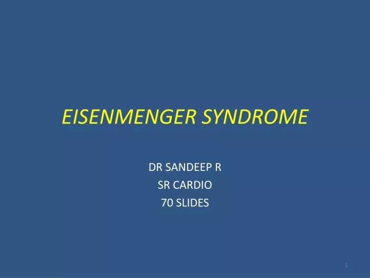 Ppt Eisenmenger Syndrome Powerpoint Presentation Free Download Id