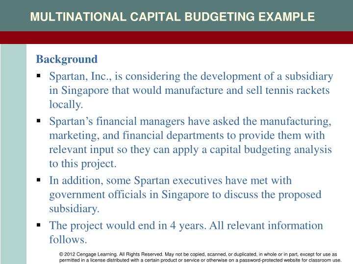 PPT - Multinational Capital Budgeting PowerPoint Presentation - ID:2375651
