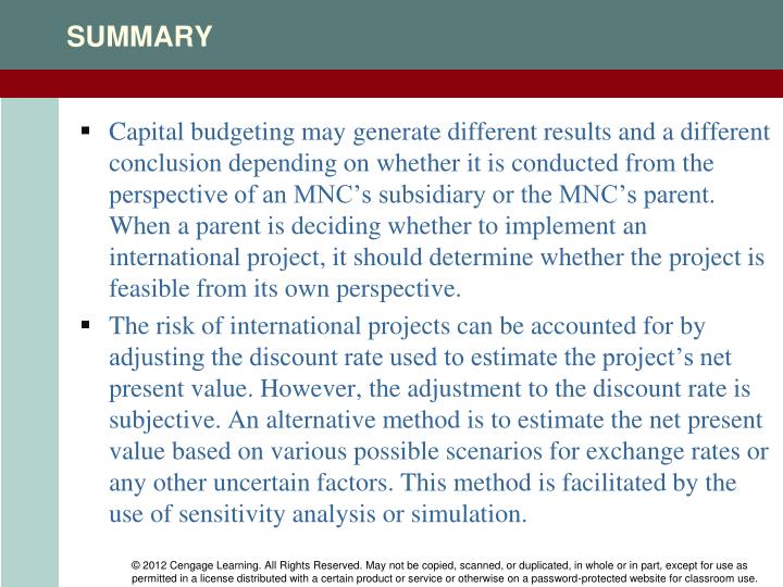 PPT - Multinational Capital Budgeting PowerPoint Presentation - ID:2375651