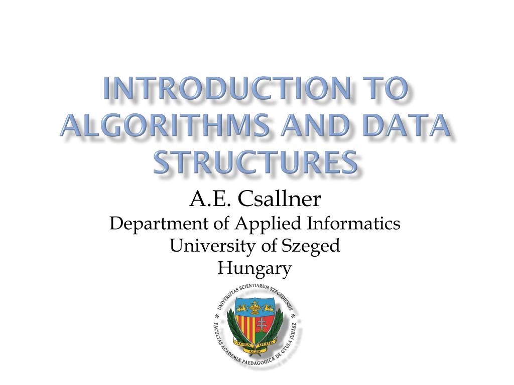 Ppt Introduction To Algorithms And Data Structures Powerpoint Presentation Id2376043